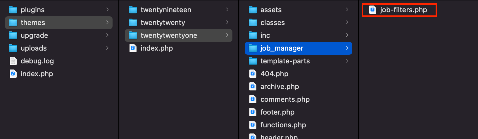 Template overrides - WP Job Manager