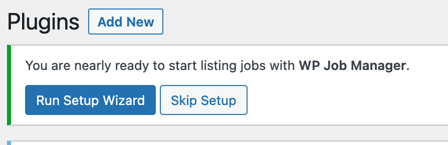 Installation - WP Job Manager